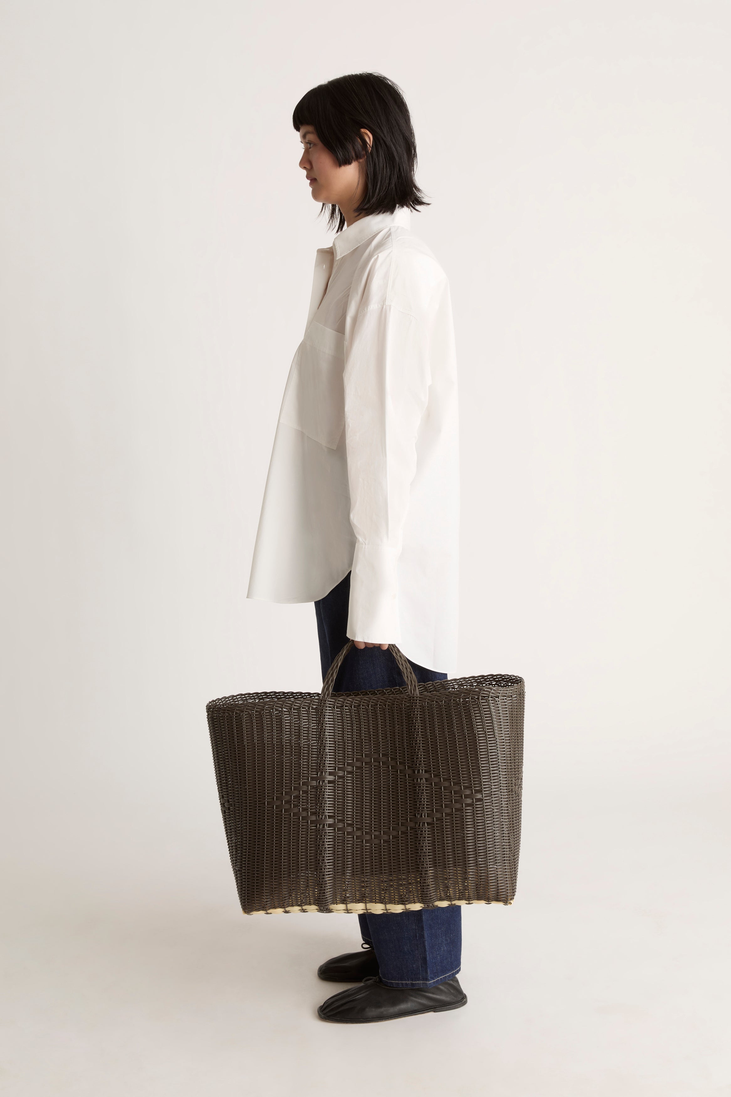 Shop the Palorosa Handwoven Tote Basket XL at Lee Mathews